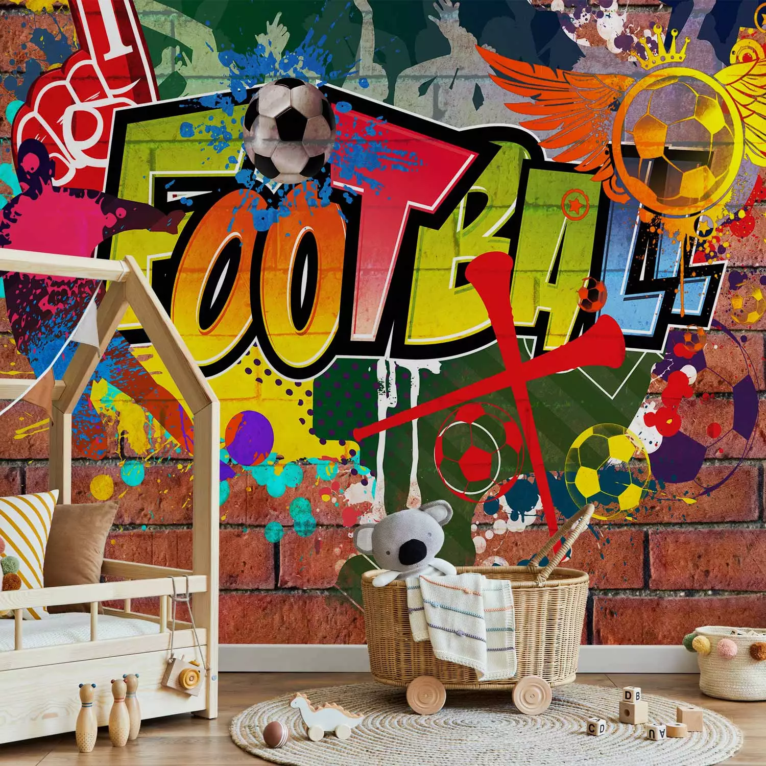 soccer graffiti background