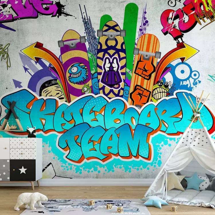 Photo Wallpaper Skateboard team bimago
