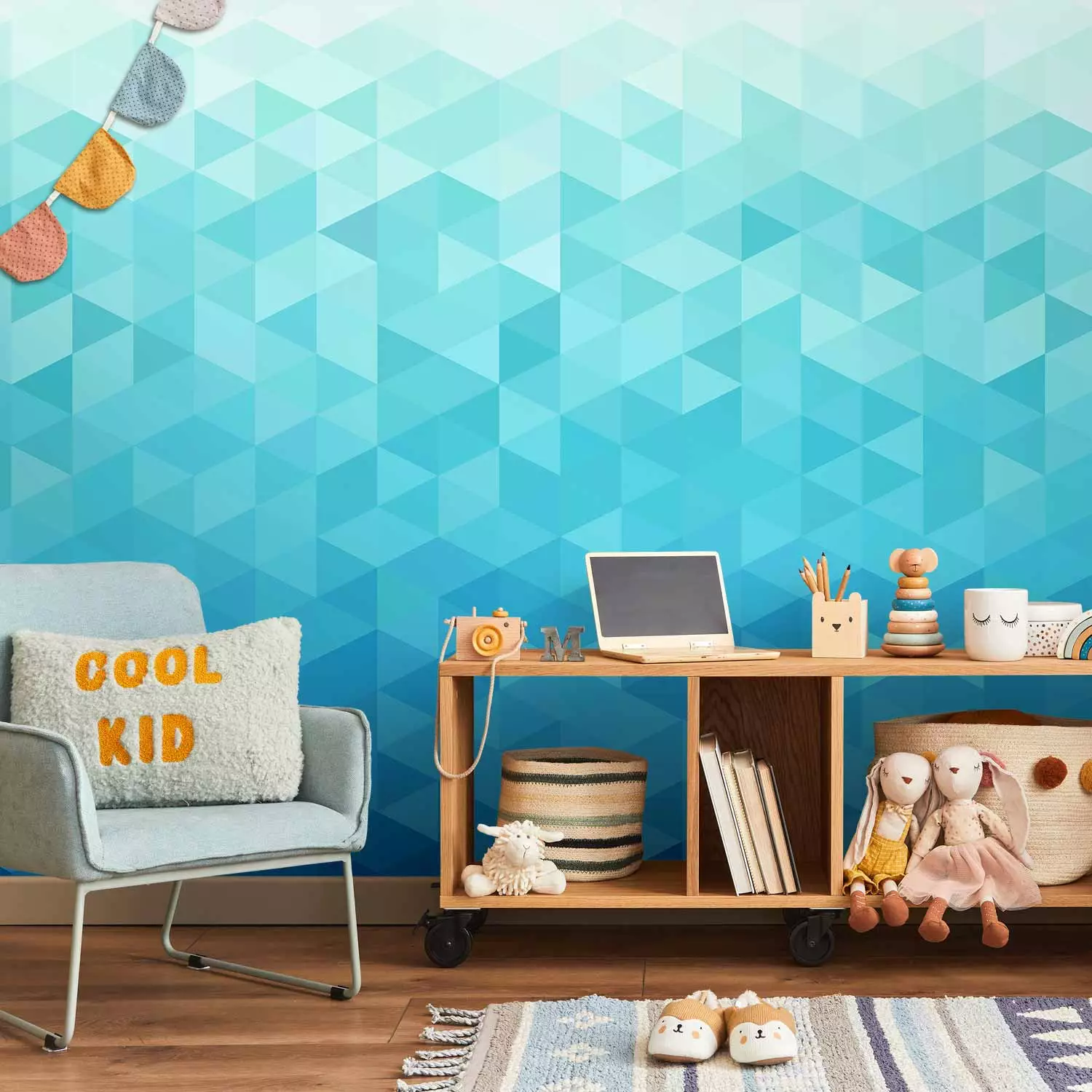 triangle design pattern on wall