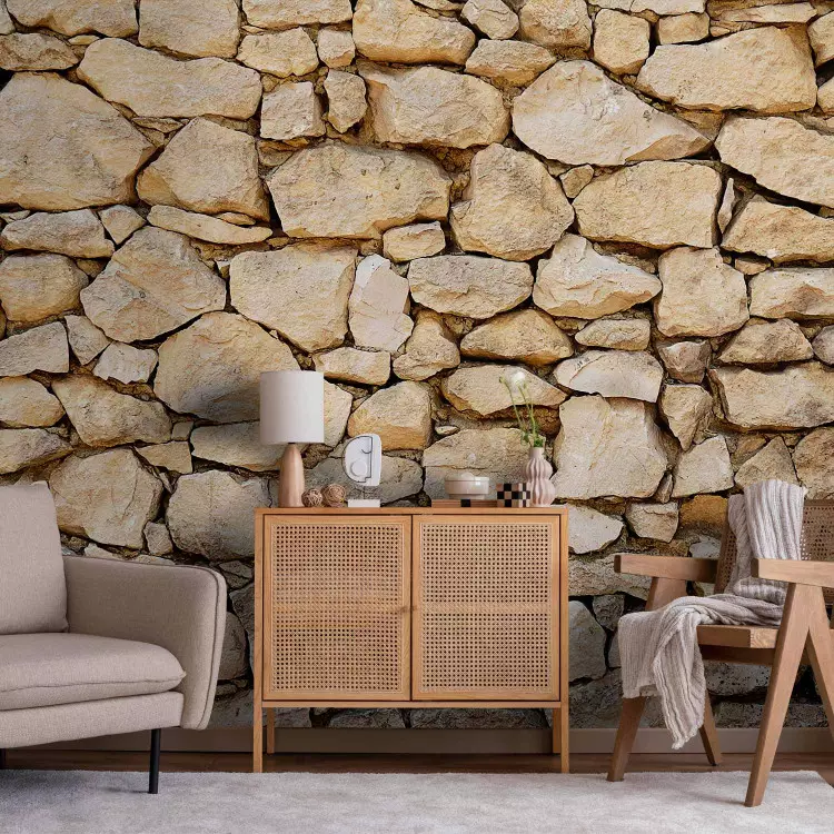 rough stone wall design