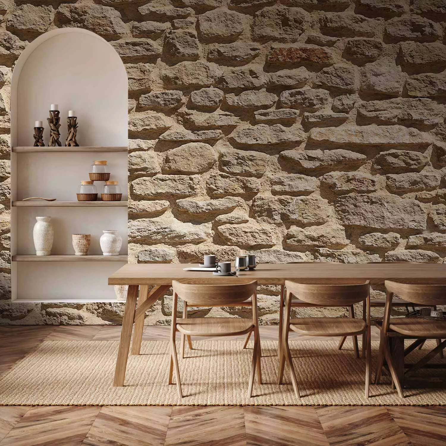 interior stone wall design