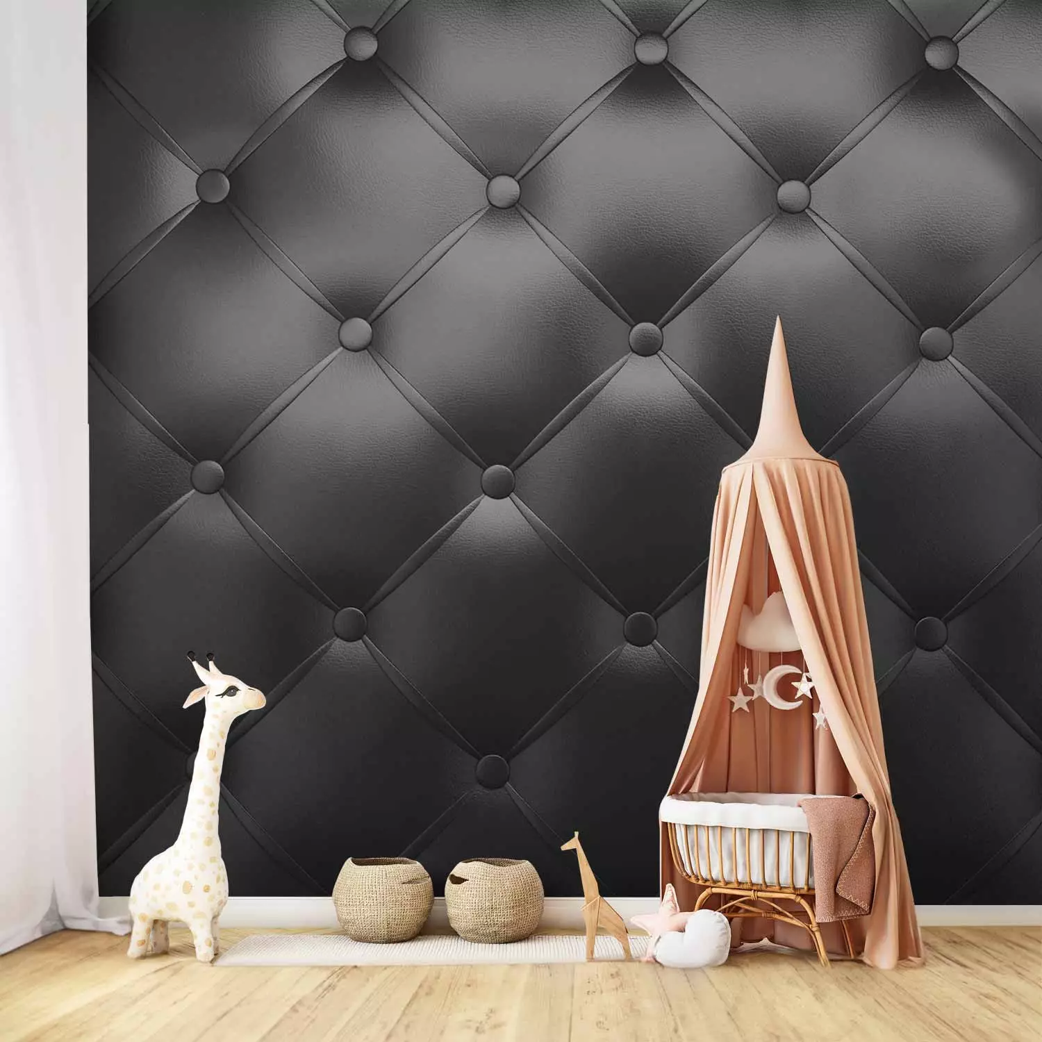 quilted leather background