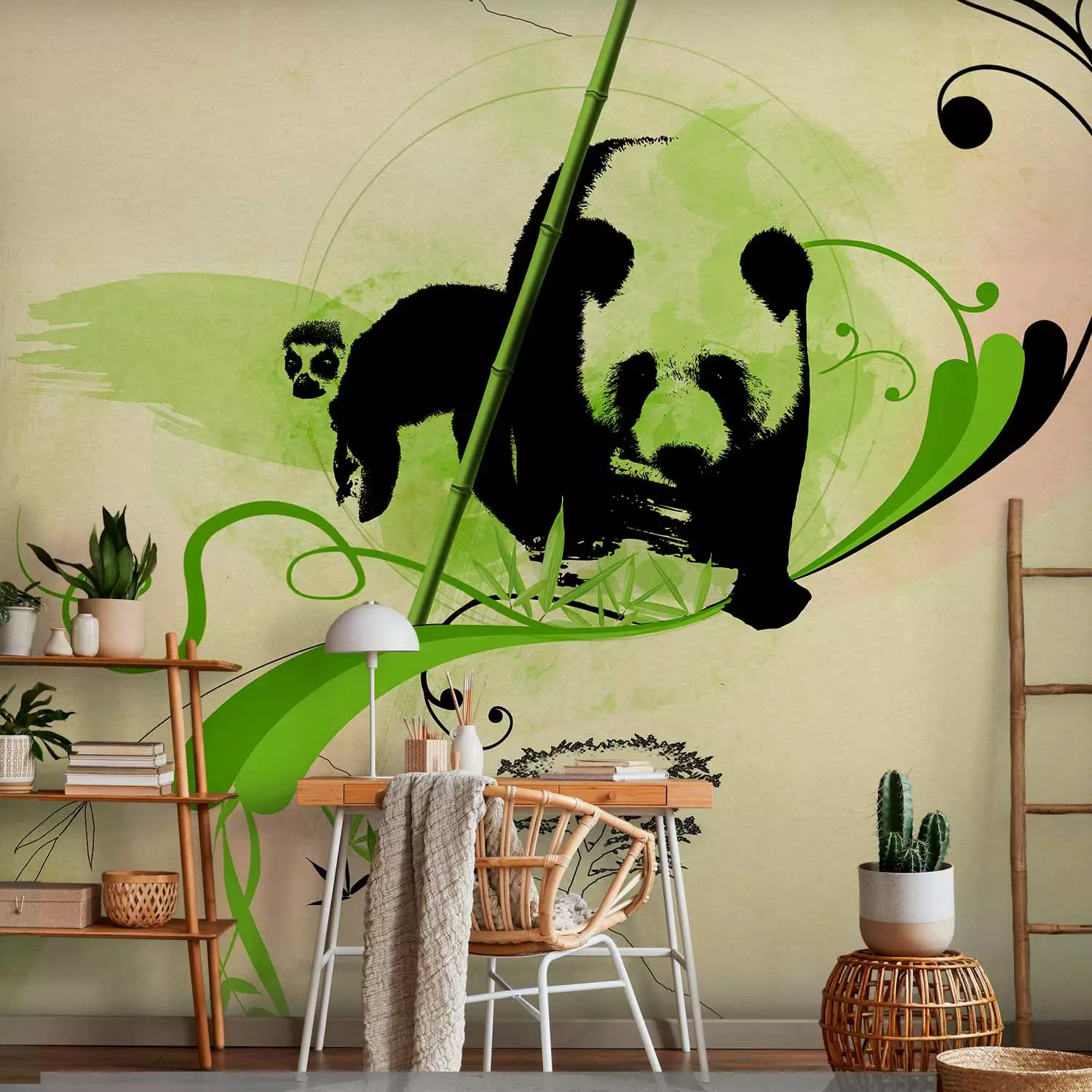 panda wall mural
