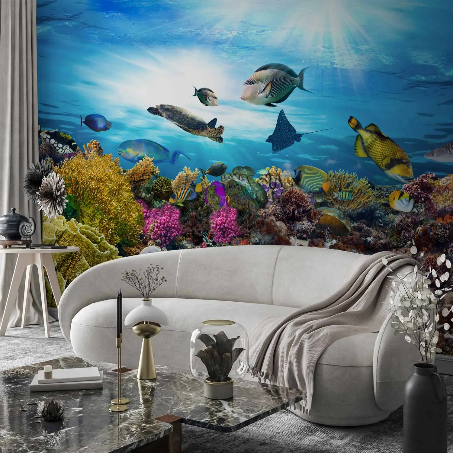 Colorful Coral Reef Wallpaper