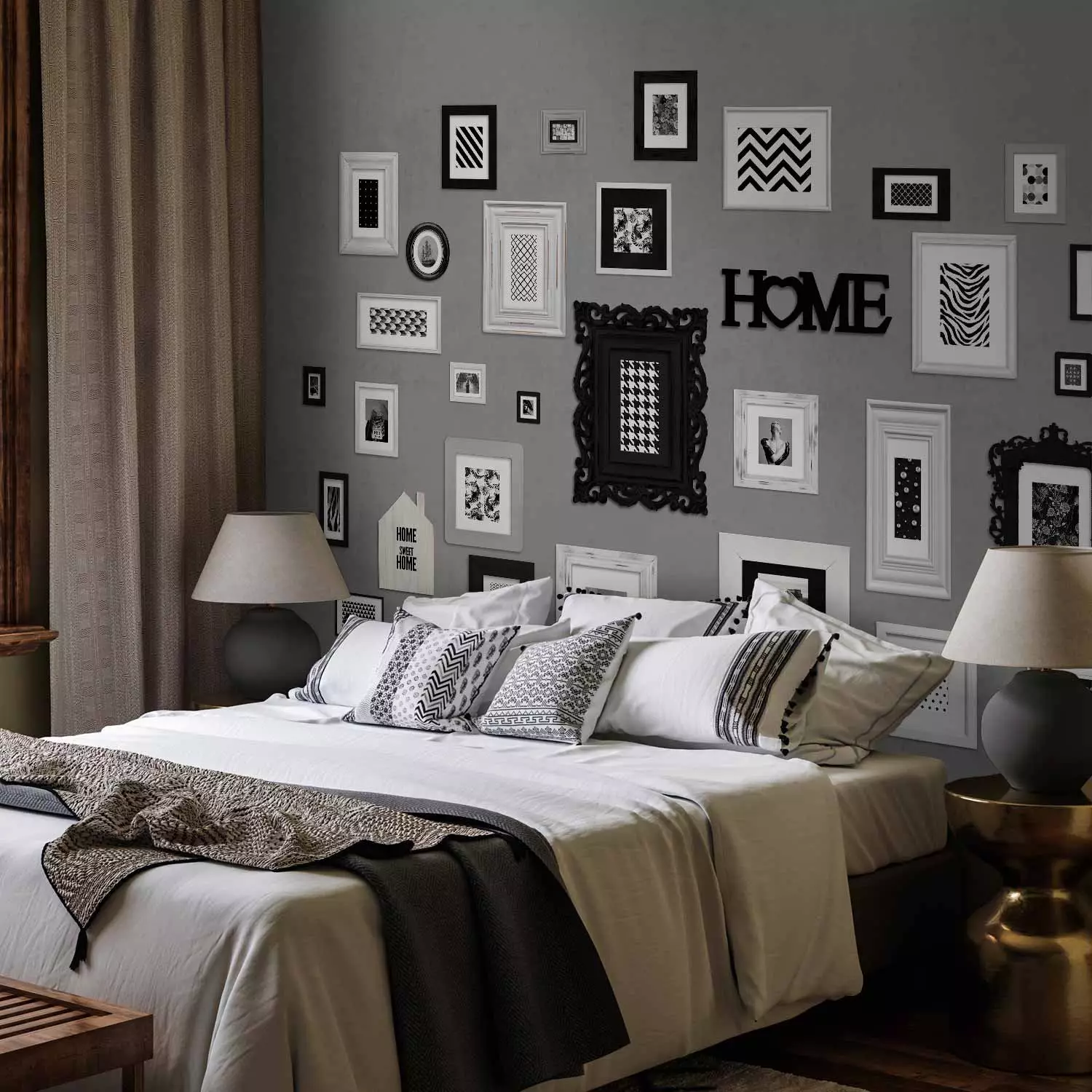 wall decor frames bedroom