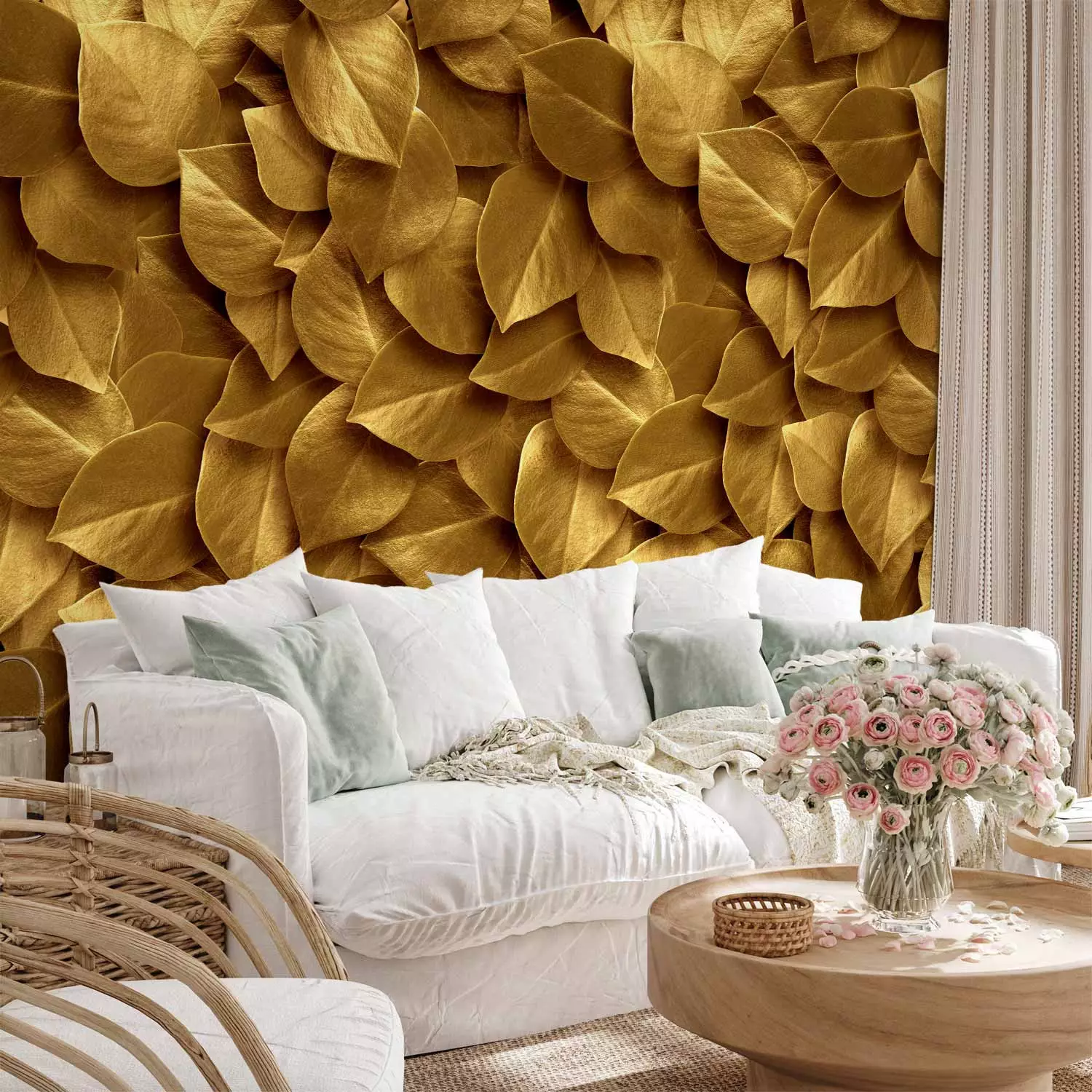 gold leaf wall