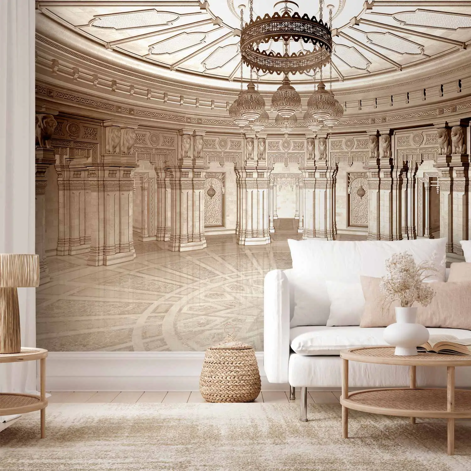 Photo Wallpaper Royal Opulence - Glamourous Chamber Architecture with ...