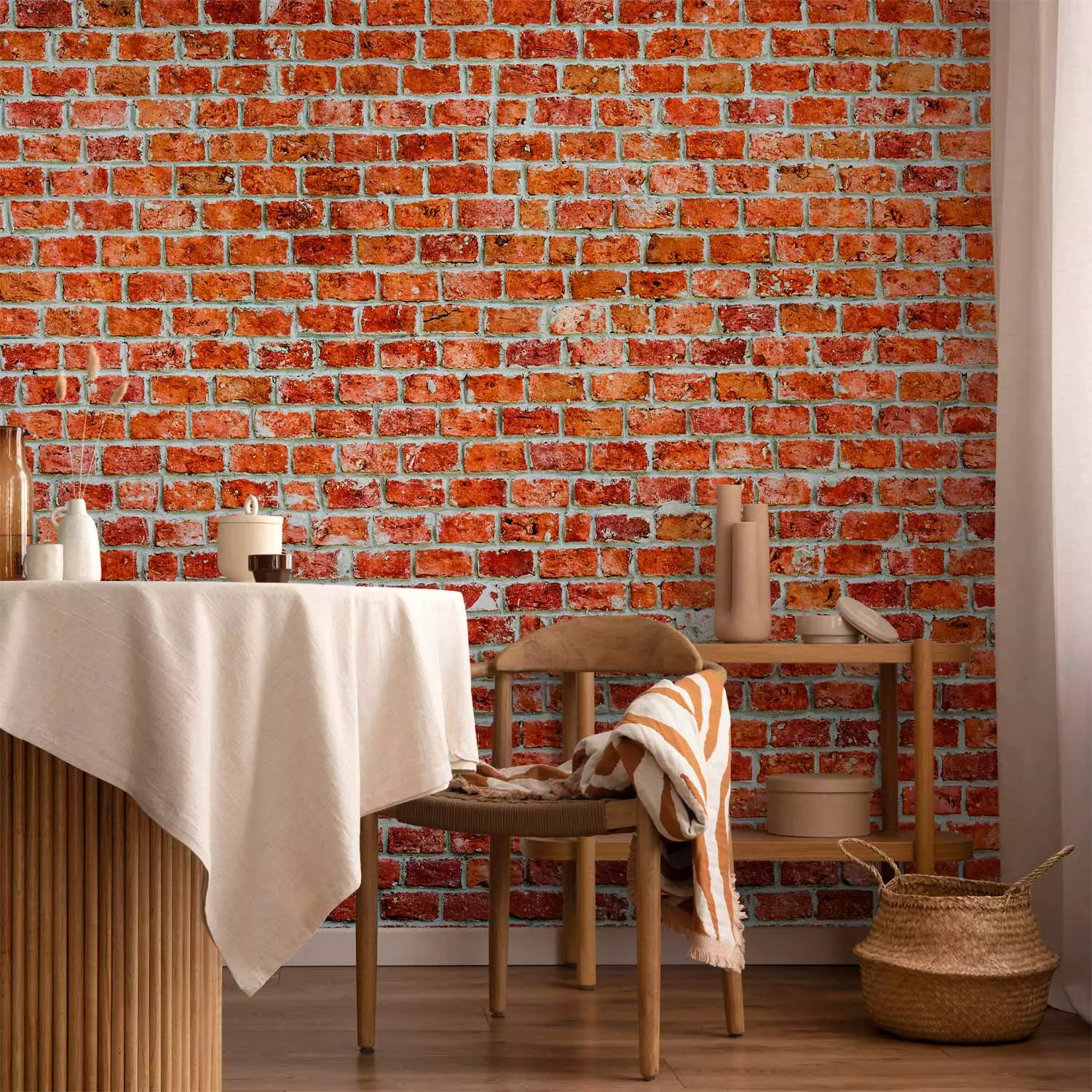red brick wall pattern