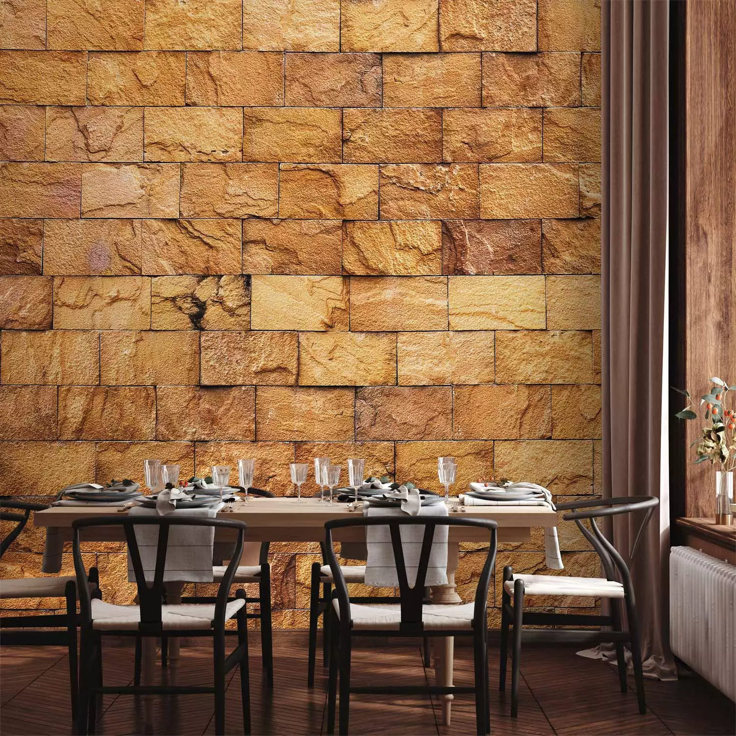 sandstone block wallpaper