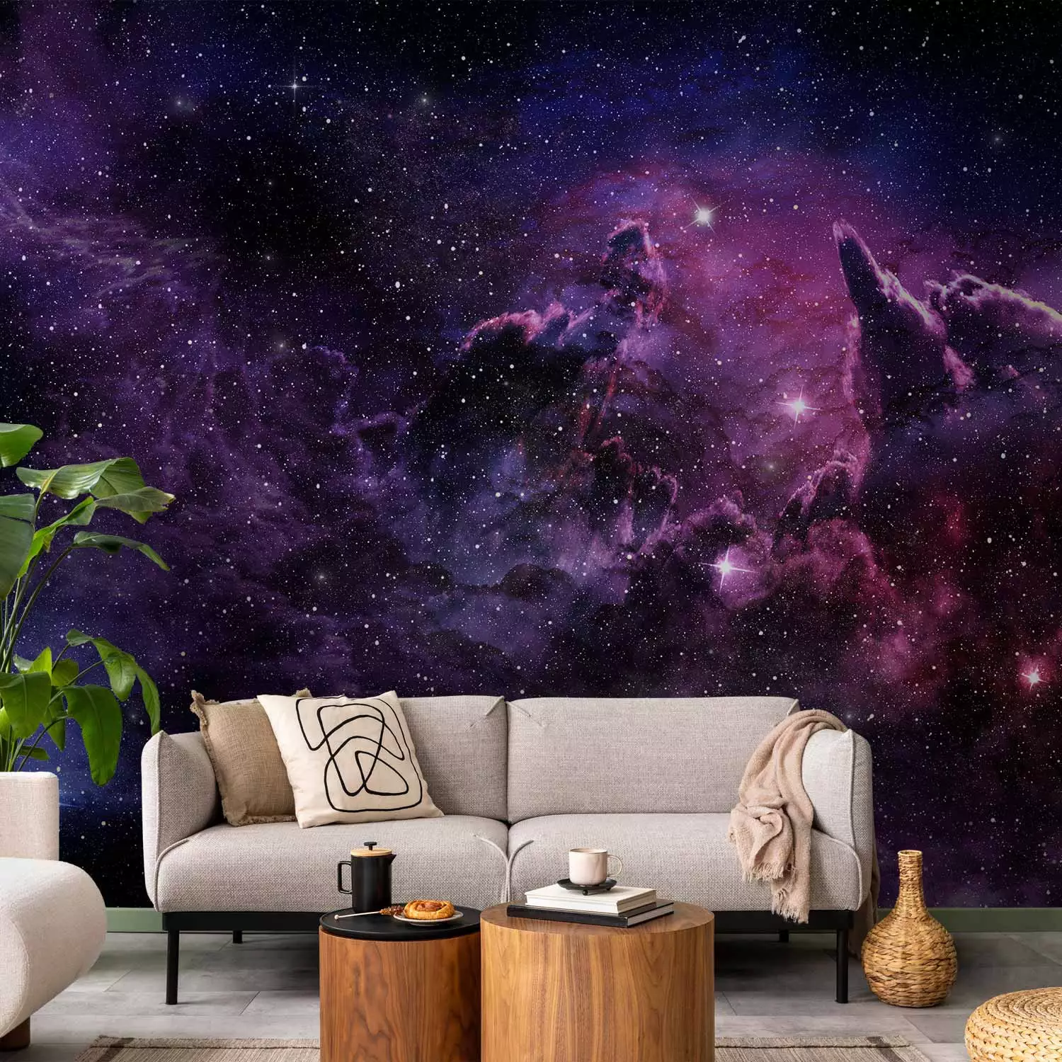 nebula wall mural