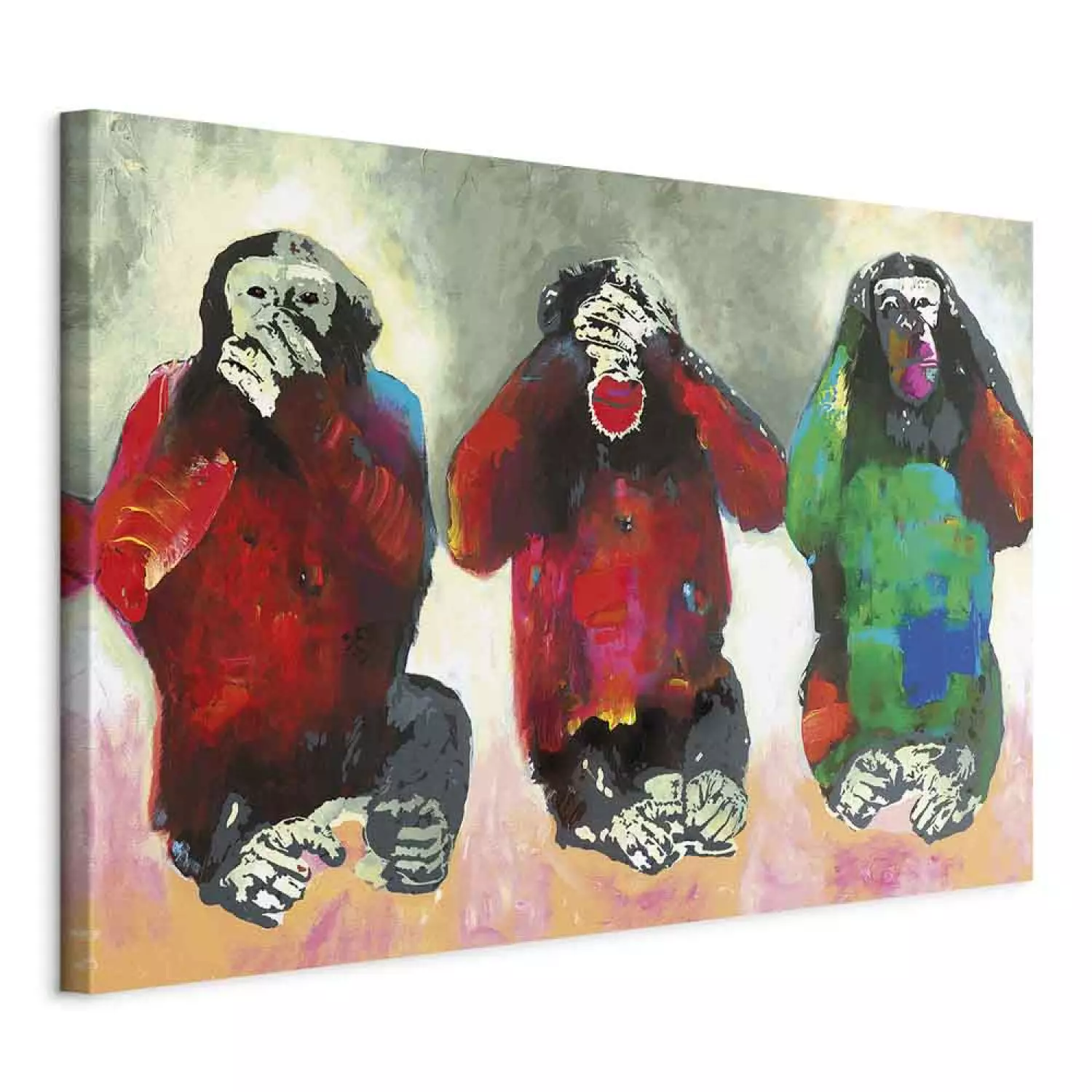 three wise monkeys print