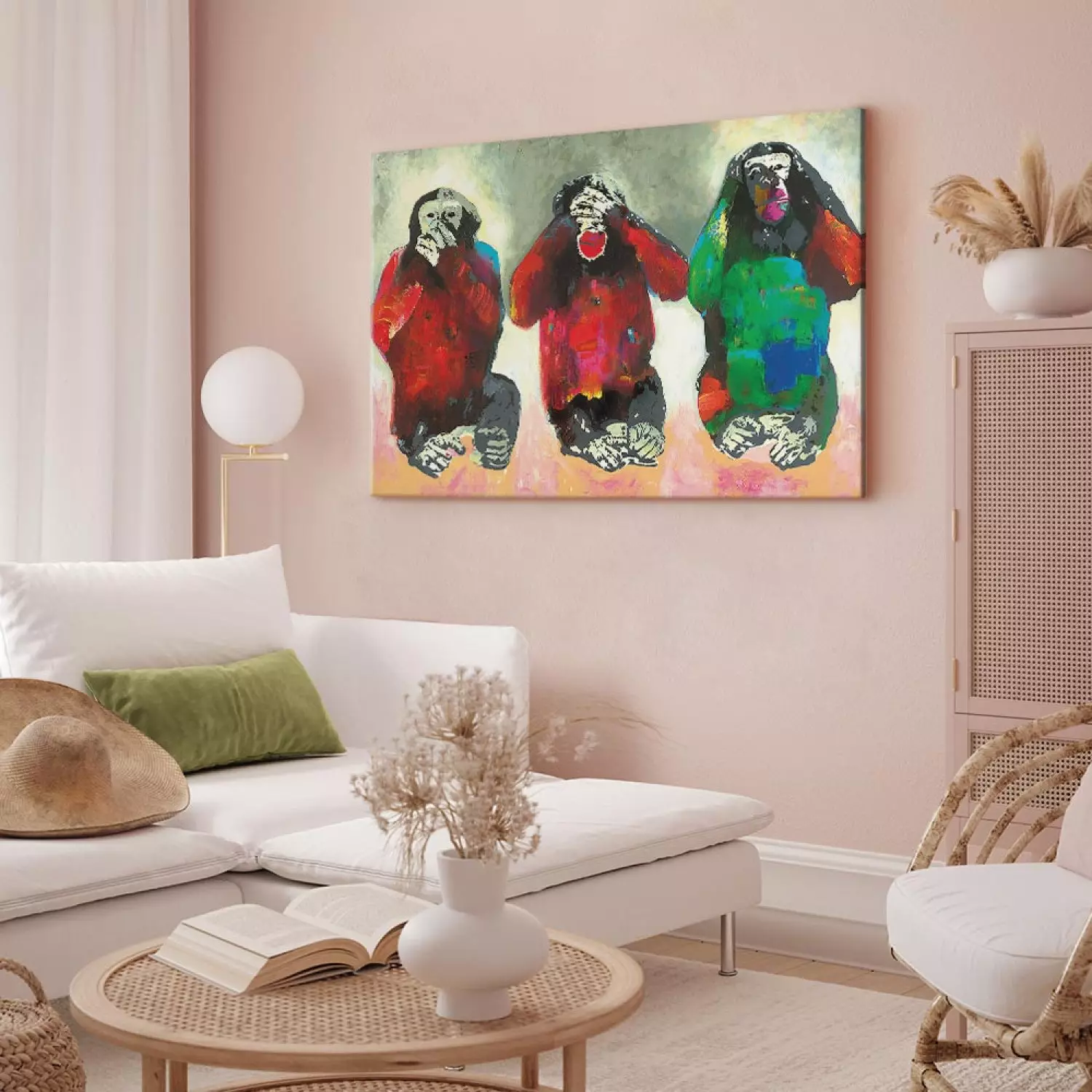 three wise monkeys print