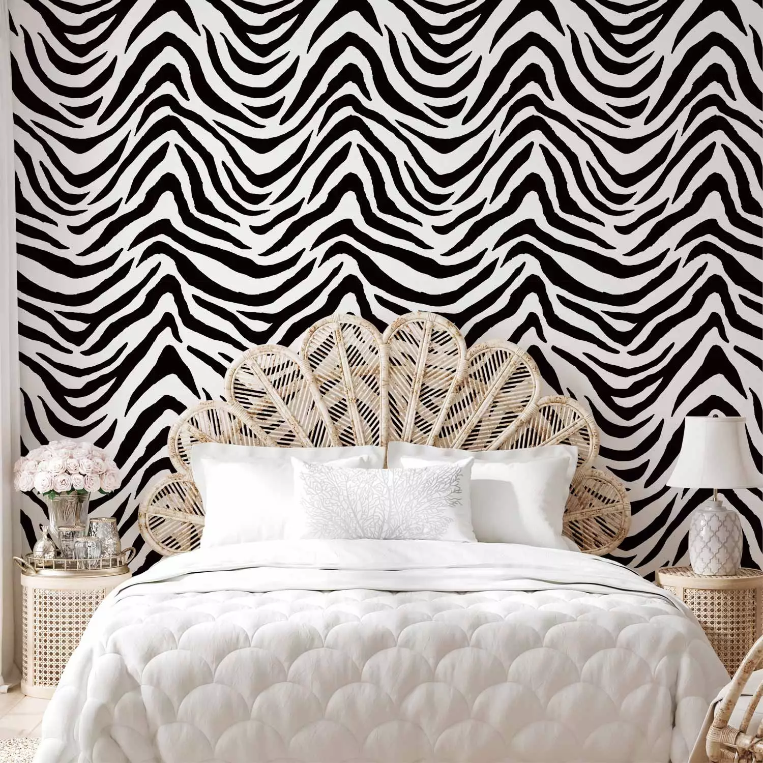 zebra pattern wallpaper