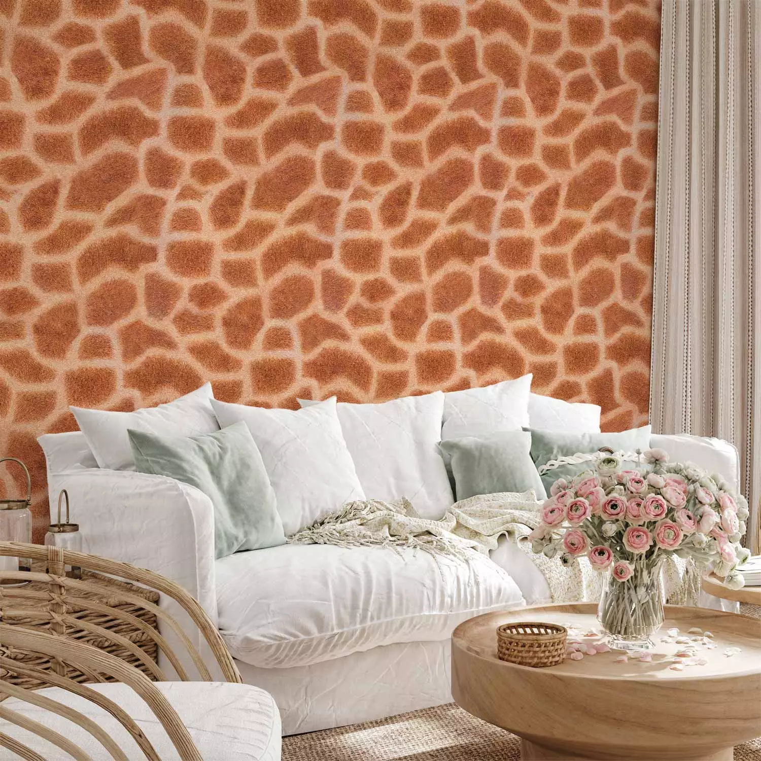 giraffe pattern wallpaper