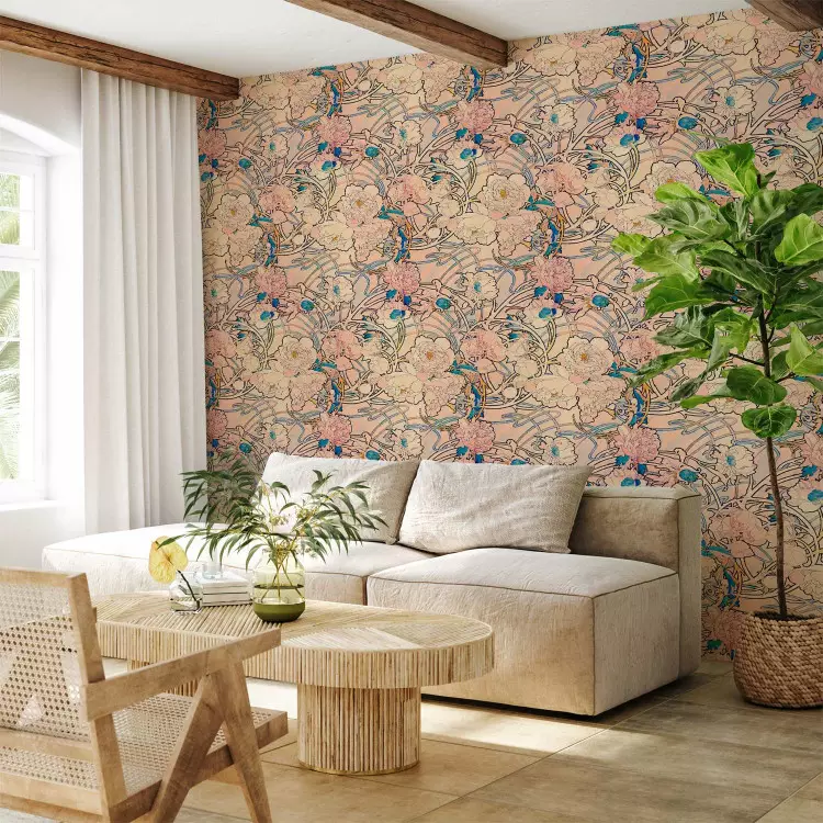 Beautiful Wallpaper Art Deco - Flowers - bimago