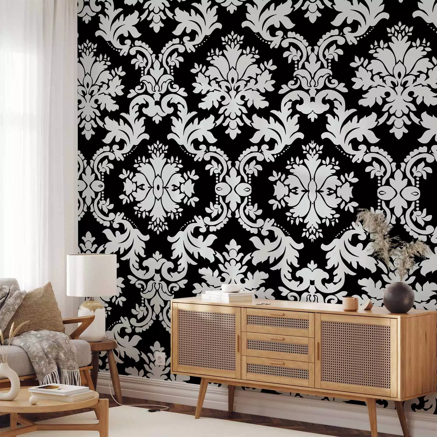 baroque pattern wallpaper
