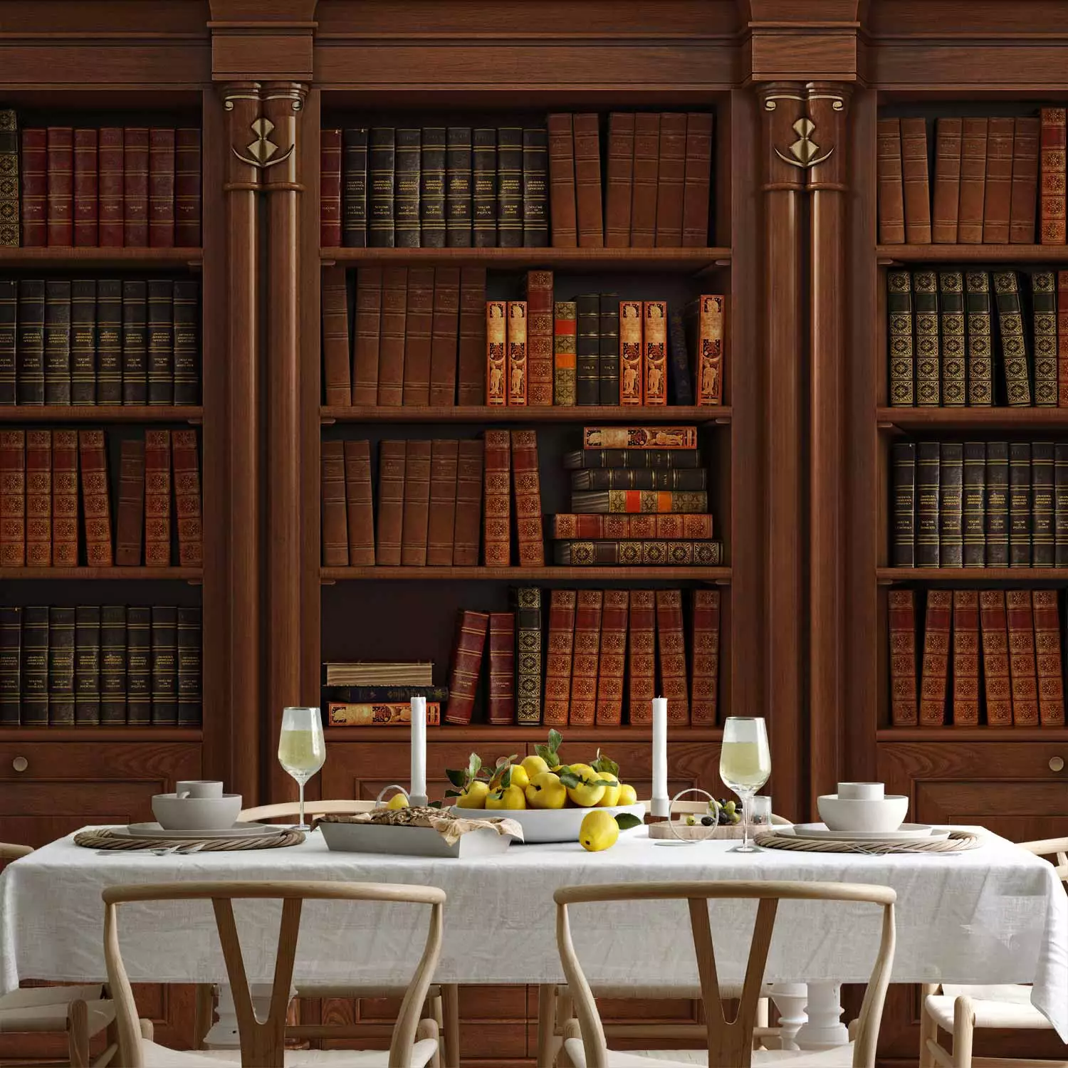 Library Book Wallpaper Mural