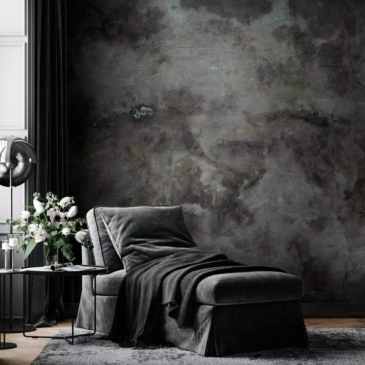 grey cement wallpaper