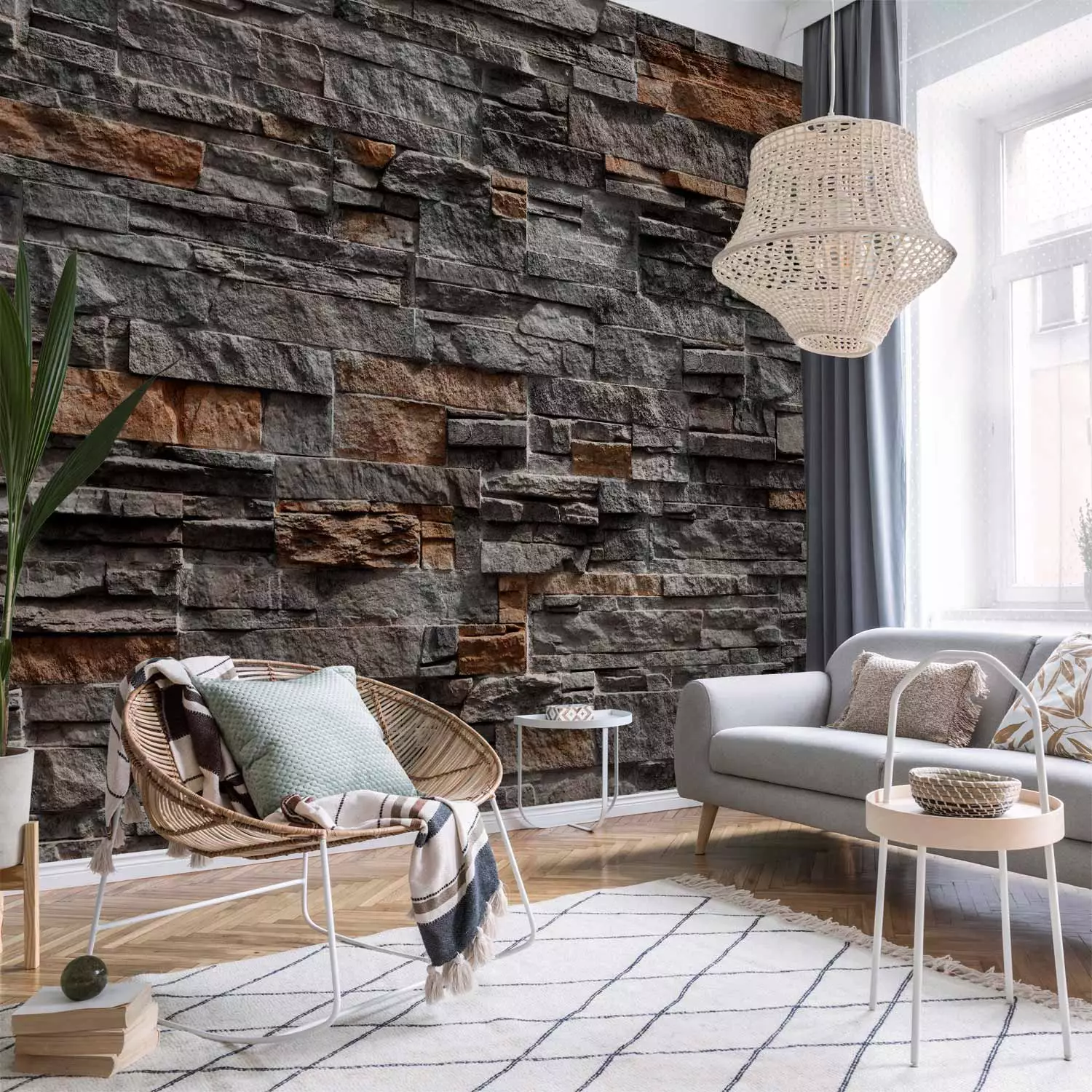 dark stone wall background