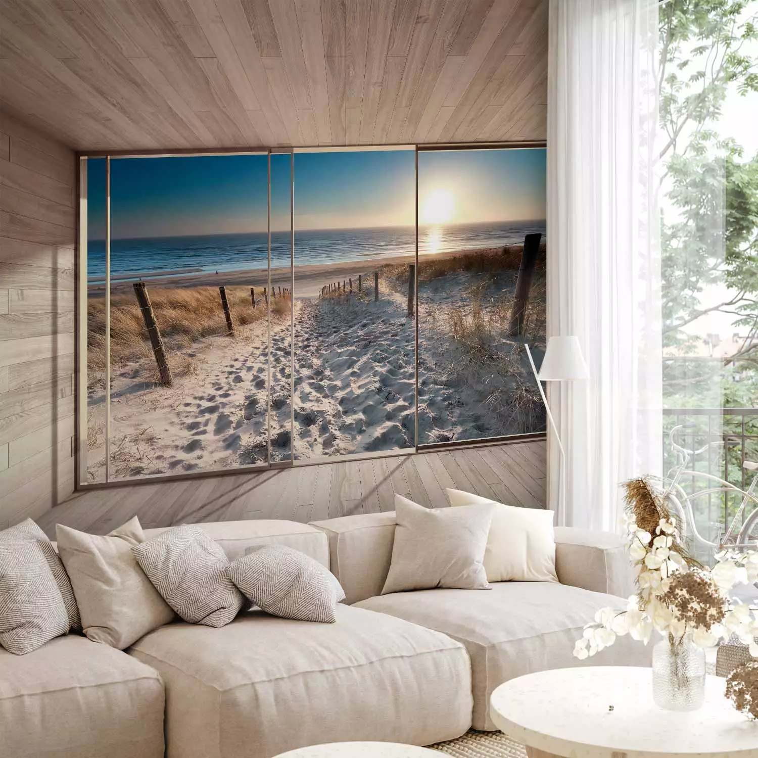 3d wallpaper window view