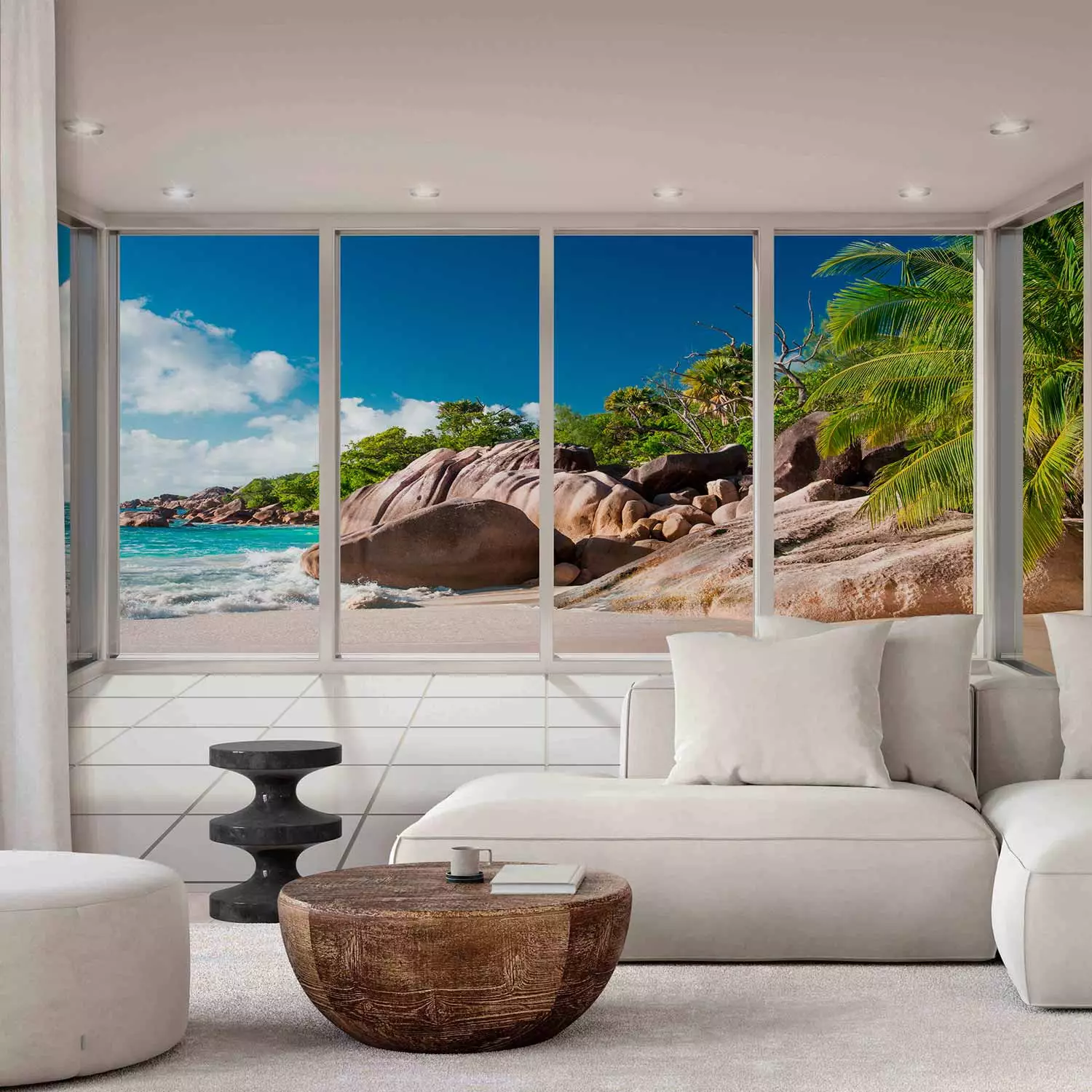 3d wallpaper window view