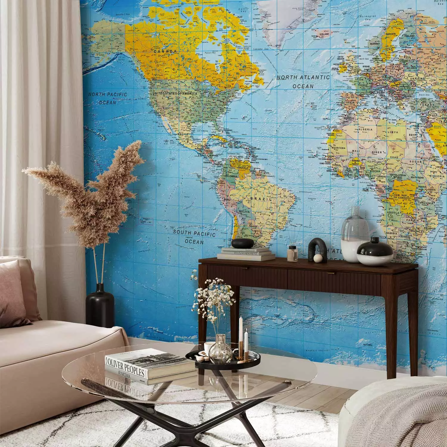 globe mural wallpaper