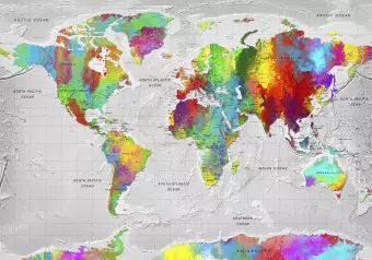 continents coloured