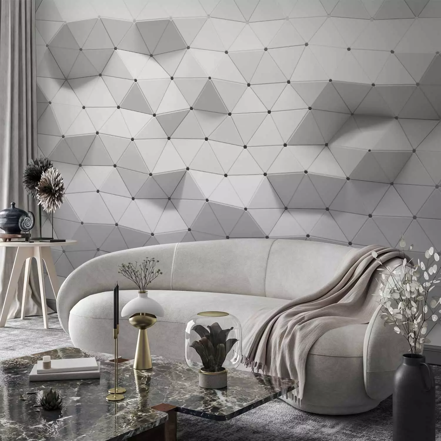 3d triangle geometric pattern