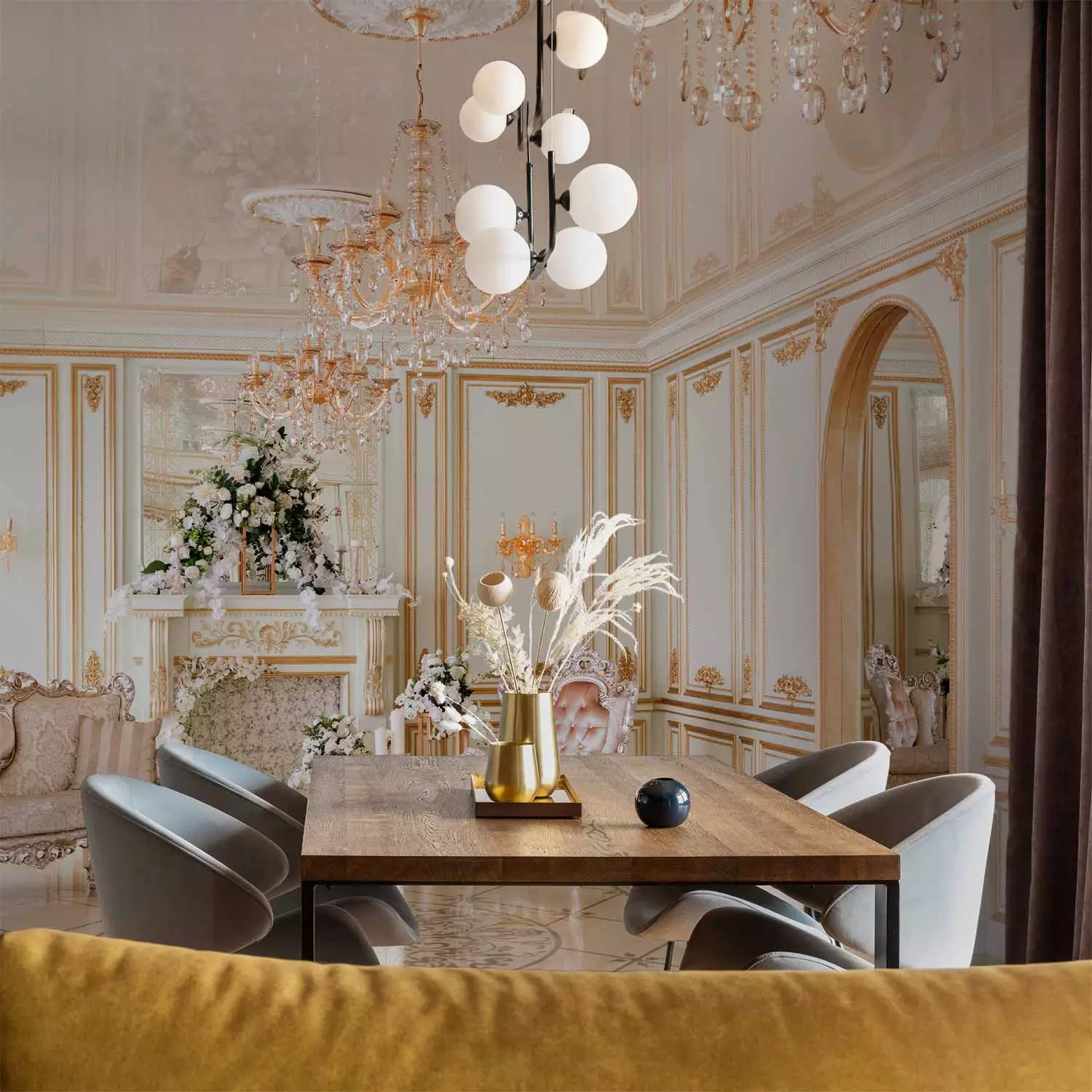 baroque room interior