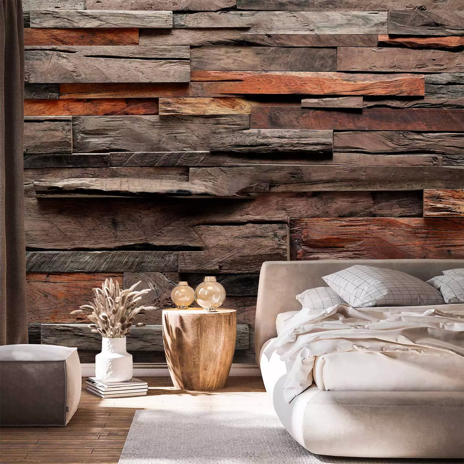 rustic plank wallpaper